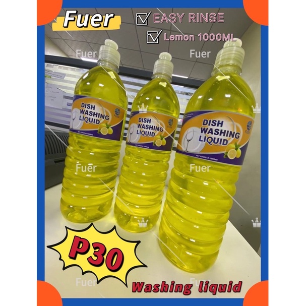 Fuer Mighty Clean Lemon Dish washing Liquid 1 Gallon / Hand soap 500ml ...