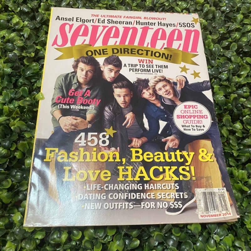 One Direction Seventeen Magazine Cover (November 2014) | Shopee Philippines