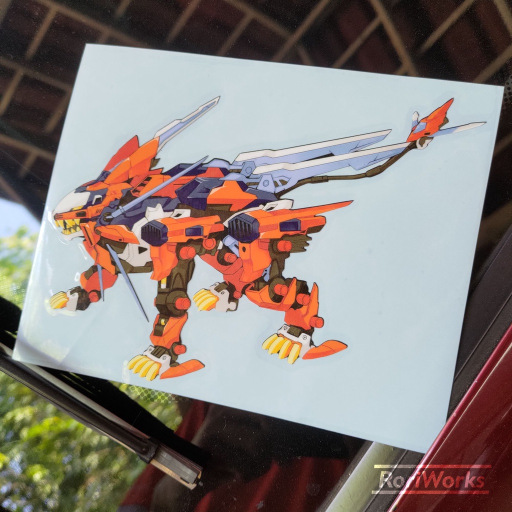 Kiss cut sticker - Liger Zero Schneider | Zoids | Shopee Philippines