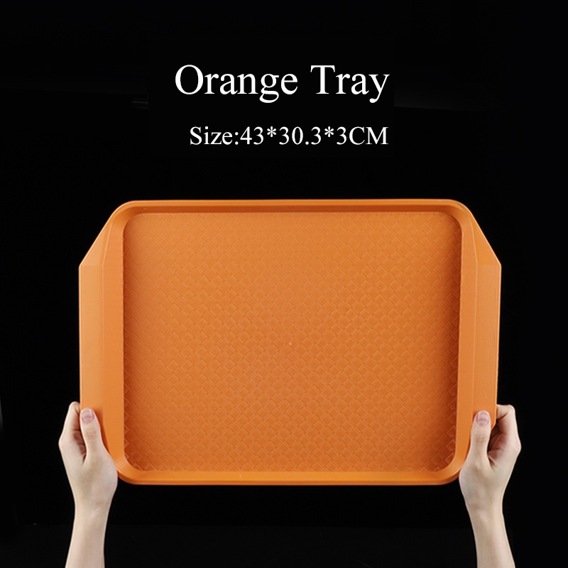 Plastic Food Serving Tray Basket/Anti-Slip Fast Food Tray Fruit Tray ...