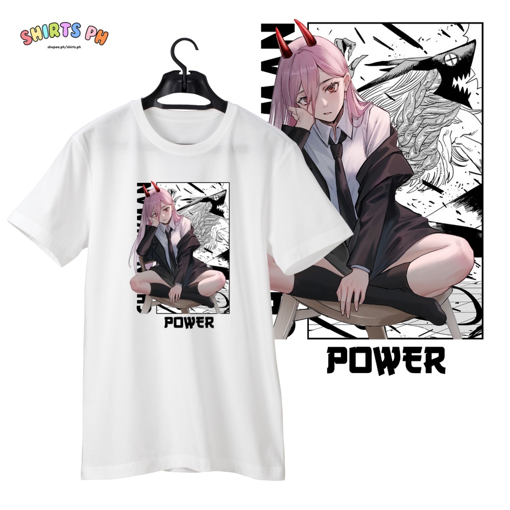 Chainsaw Man Power Devil Hunter Anime Tshirt | Shirts.PH | Shopee ...