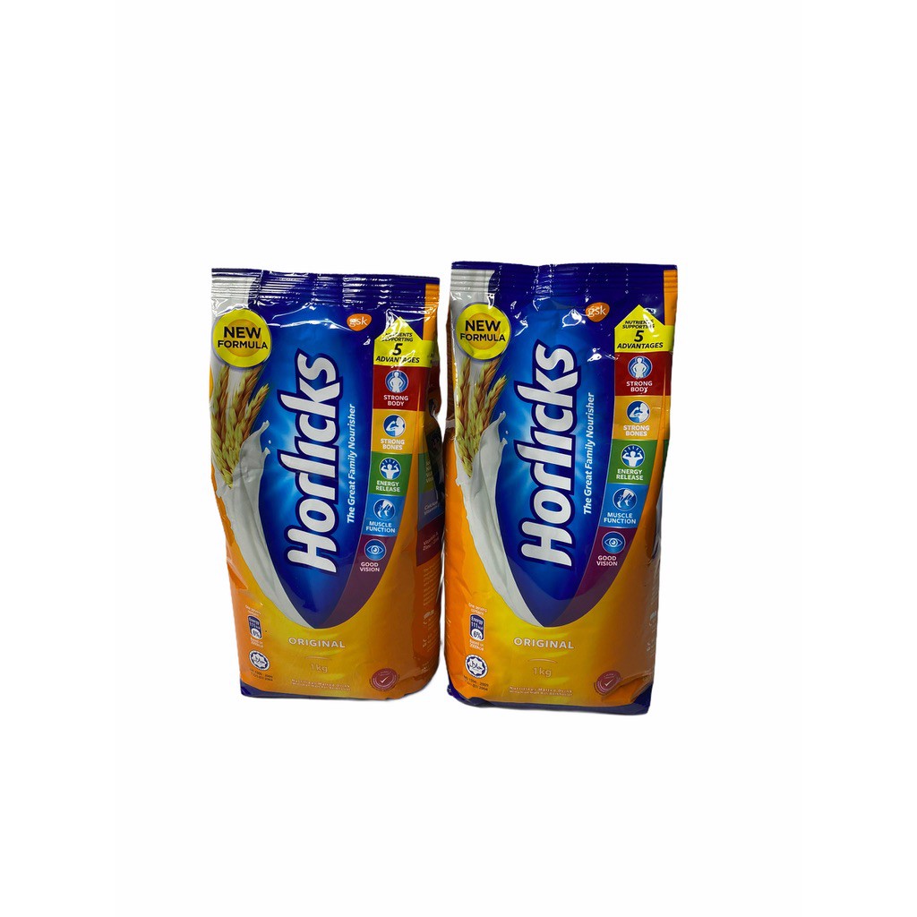 HORLICKS Drink Powder!! 1SETCOMBO/Packed 2 Large Packs Amount 2KG ...