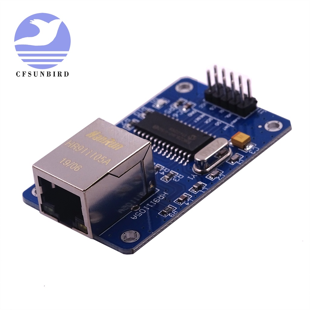 Enc28j60 Lan Ethernet Network Board Module 25mhz Crystal Avr 51 Lpc Stm32 3 3v Shopee Philippines