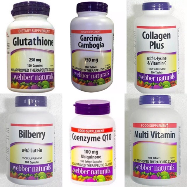 Webber Naturals (Vitamins, Glutathione, Omega 3, Biotin, Collagen Plus ...