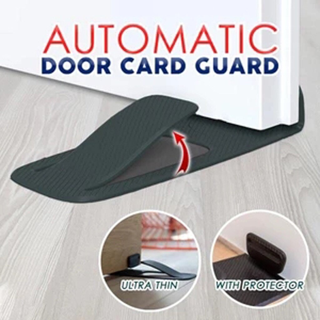 Automatic Door Card Guard Ultra Thin Spring-Loaded Doorstoppers with ...