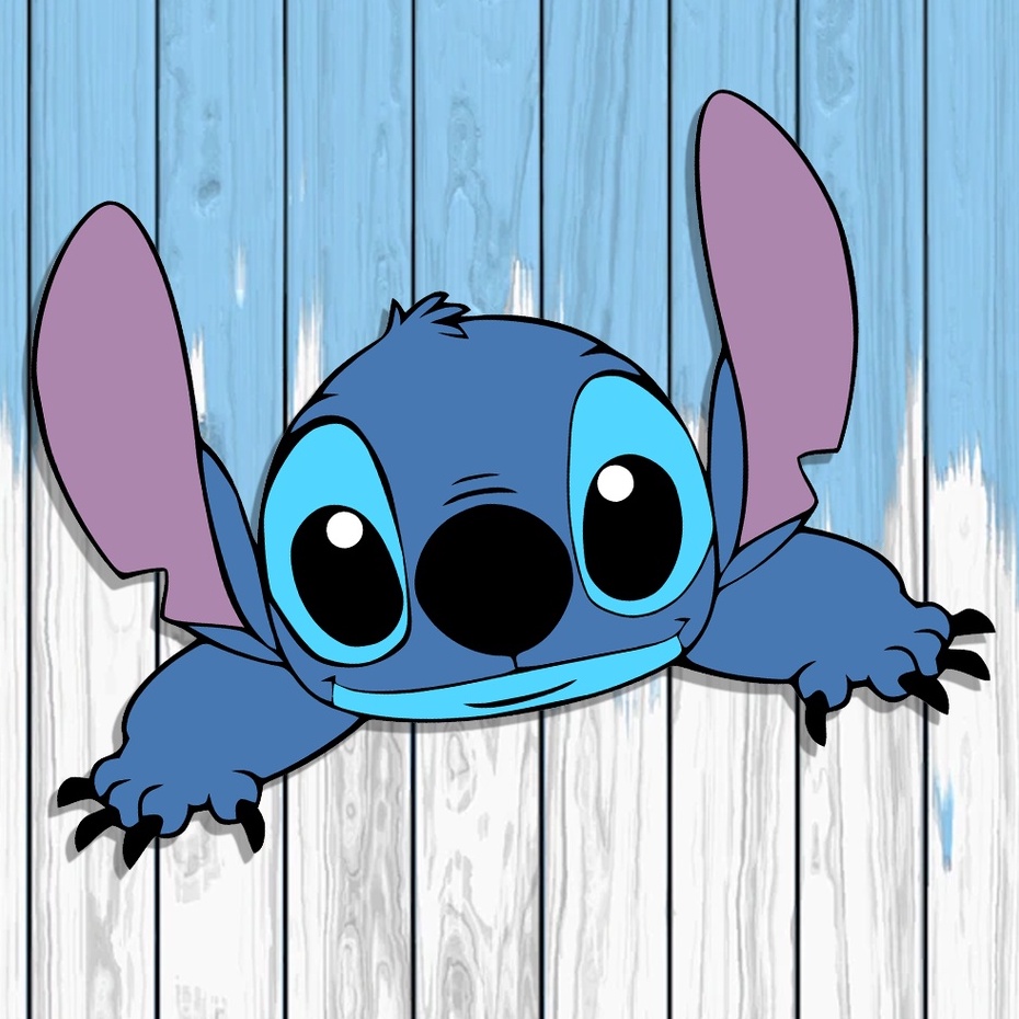 Stitch Peeker Waterproof Vinyl Sticker for tumbler, laptop, ipad ...