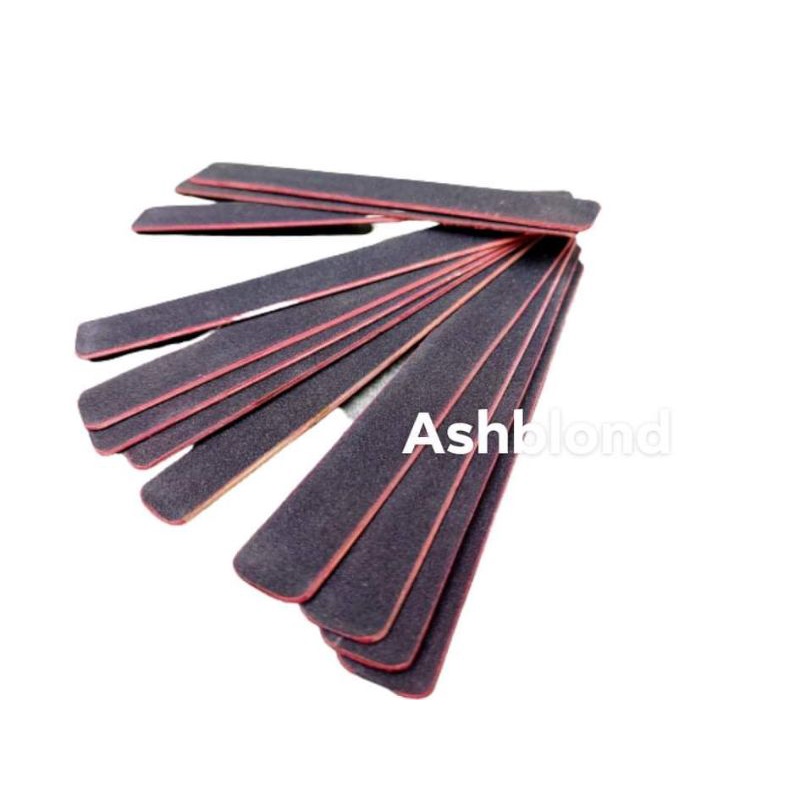 12pcs nail file BLACK FRONT AND BACK NAIL FILE MANICURE SET LONG ...