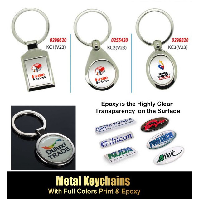 Key Chain ( Metal with custom print & epoxy) | Shopee Philippines