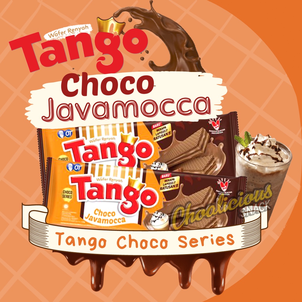 Wafer TANGO Choco Javamocca Choco Series Crispy Wafer 110 grams ...