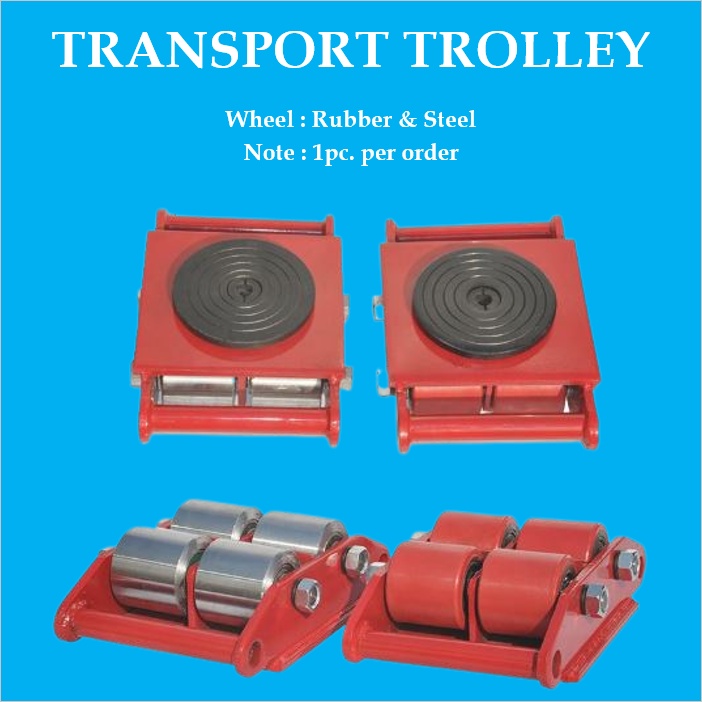 Toyu 6T Rubber Steel Wheel Transport Trolley Cargo Transportation For ...