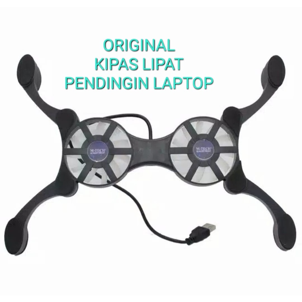 MESIN Original FAN Wind LAPTOP COOLING PAD FAN Folding Crabin AC ...