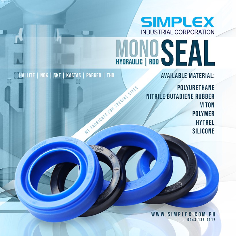 MONOSEAL | RODSEAL | HYDRAULIC SEAL | IDI TYPE | POLYURETHANE | NITRILE ...