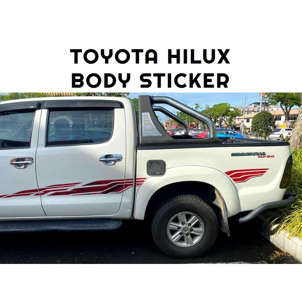Toyota Hilux VIGO Sticker Car Side Body Lining Body Sticker (10 Designs ...