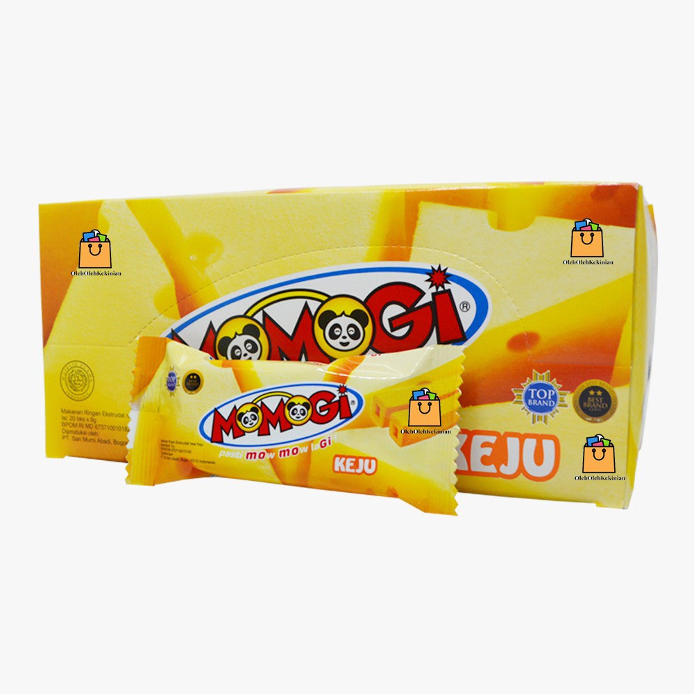 Momogi Cheese Extruded Snacks Delicious Cheese Flavor - 20pcs x 8gr ...