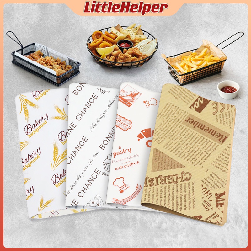 100Pcs Sandwich Wrapper Paper Baking Wax Paper For Graham Bar Packaging ...