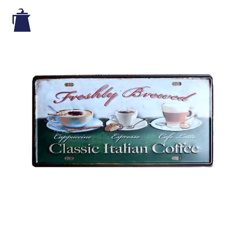 Zinc Classic Italian Coffee Labels (15 x 30 cm) | Shopee Philippines
