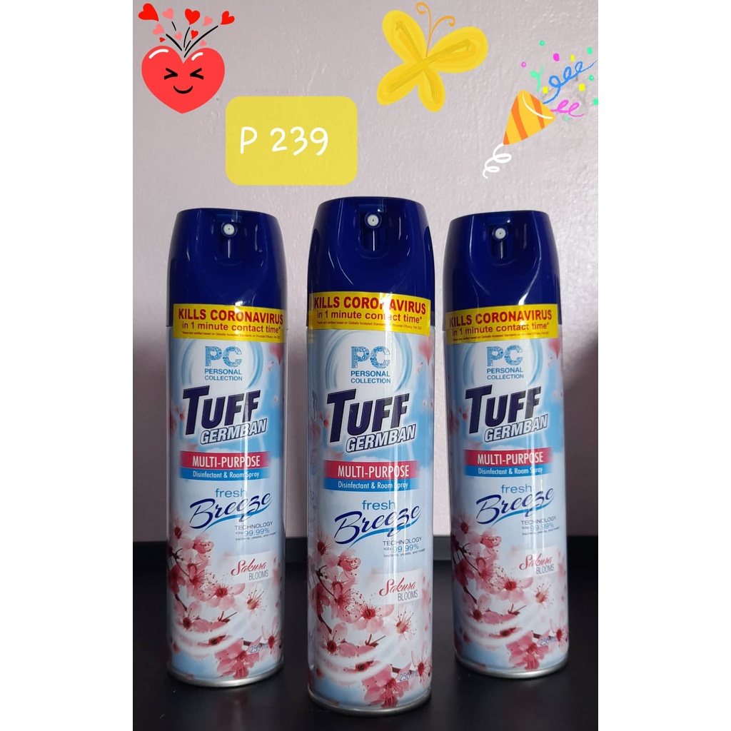 PC Tuff Germban Disinfectant & Room Spray | Shopee Philippines
