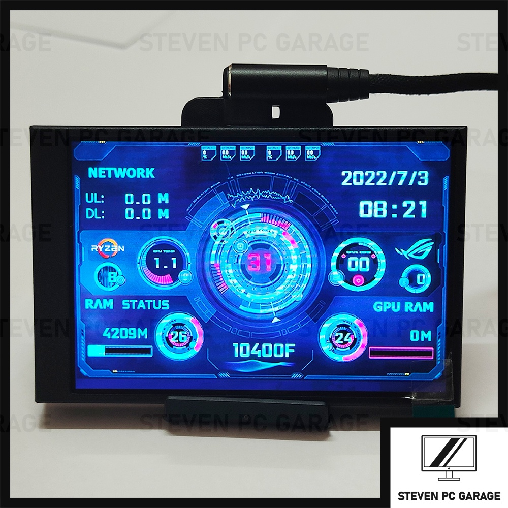 3.5 inch IPS TYPE C to USB Mini CPU Sensor Panel Display Screen NEW ...