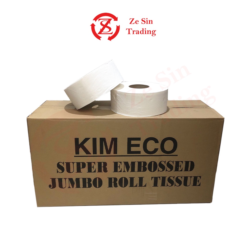 Kim Eco Super Embossed Jumbo Roll Tissue 2ply 130M (carton) | Shopee ...