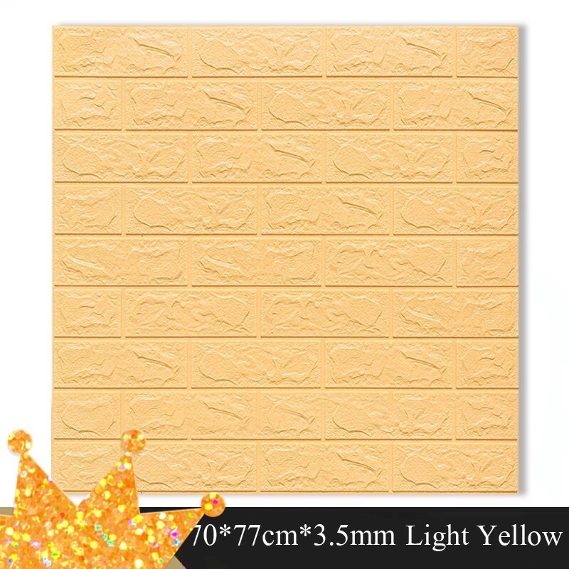 BIG size 70X77cm Wall Stickers PE Foam 3D WallPaper Brick safety ...