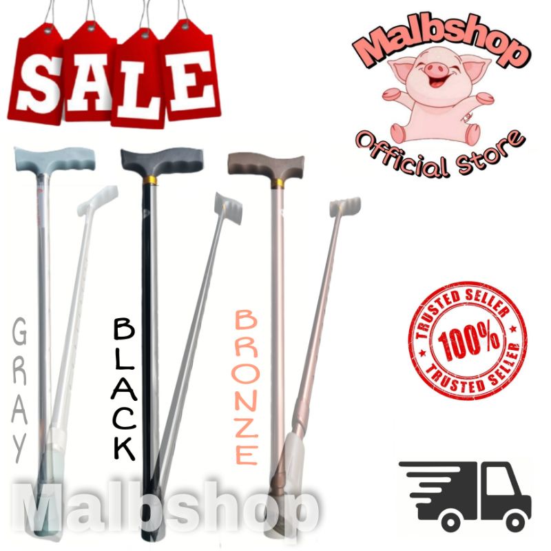 Aluminum Adjustable Single Cane Tungkod For Adult Heavy Duty | Shopee ...
