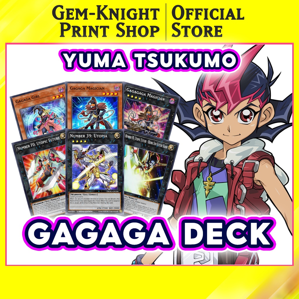 [Printed Cards] Yugioh Deck - Gagaga - Yuma Tsukumo Deck | Shopee ...