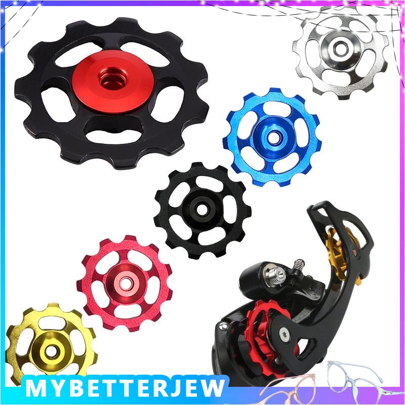 11T Aluminum Alloy MTB Mountain Bike Rear Derailleur Pulley Jockey Wheel Road Bike Guide Roller ...