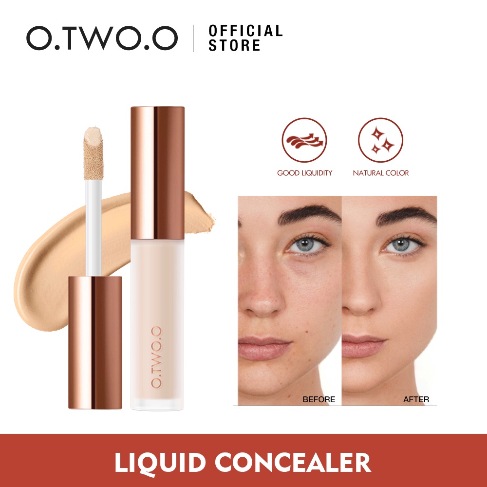 O.TWO.O Liquid Concealer Primer Waterproof High Coverage Natural Long ...