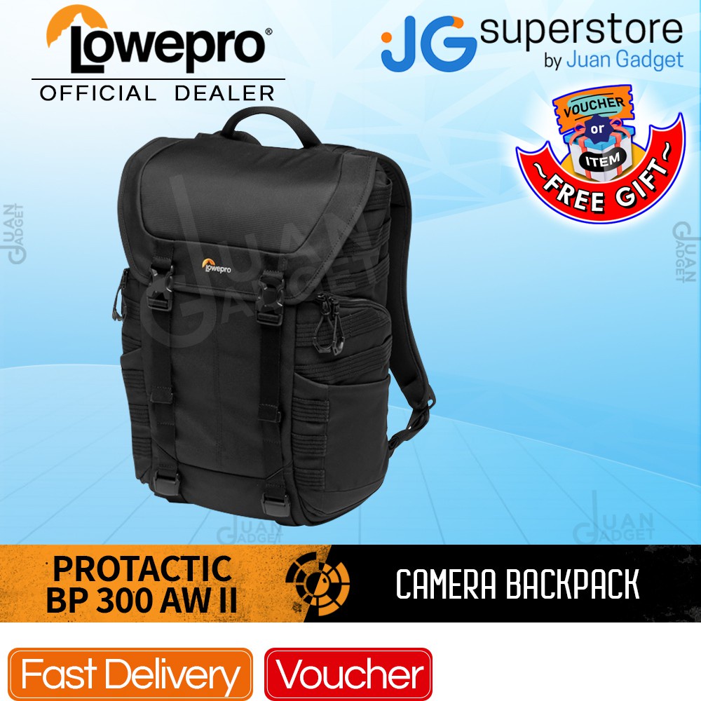 Lowepro ProTactic BP 300 AW II for Pro Mirrorless, DSLR, Lenses, Laptop ...