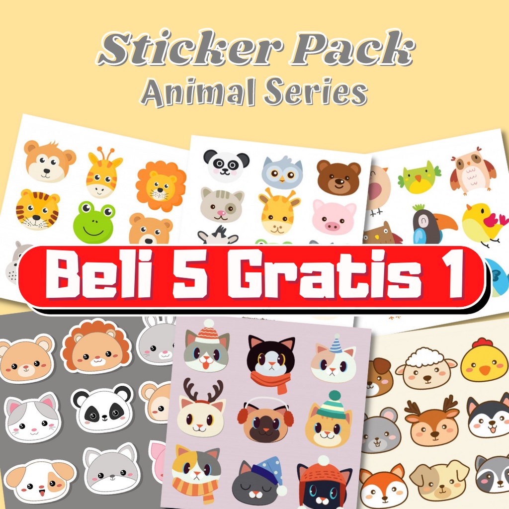 Sticker Pack Tumblr Aesthetic Animal Cute/Sticker Case/Sticker Scrape ...
