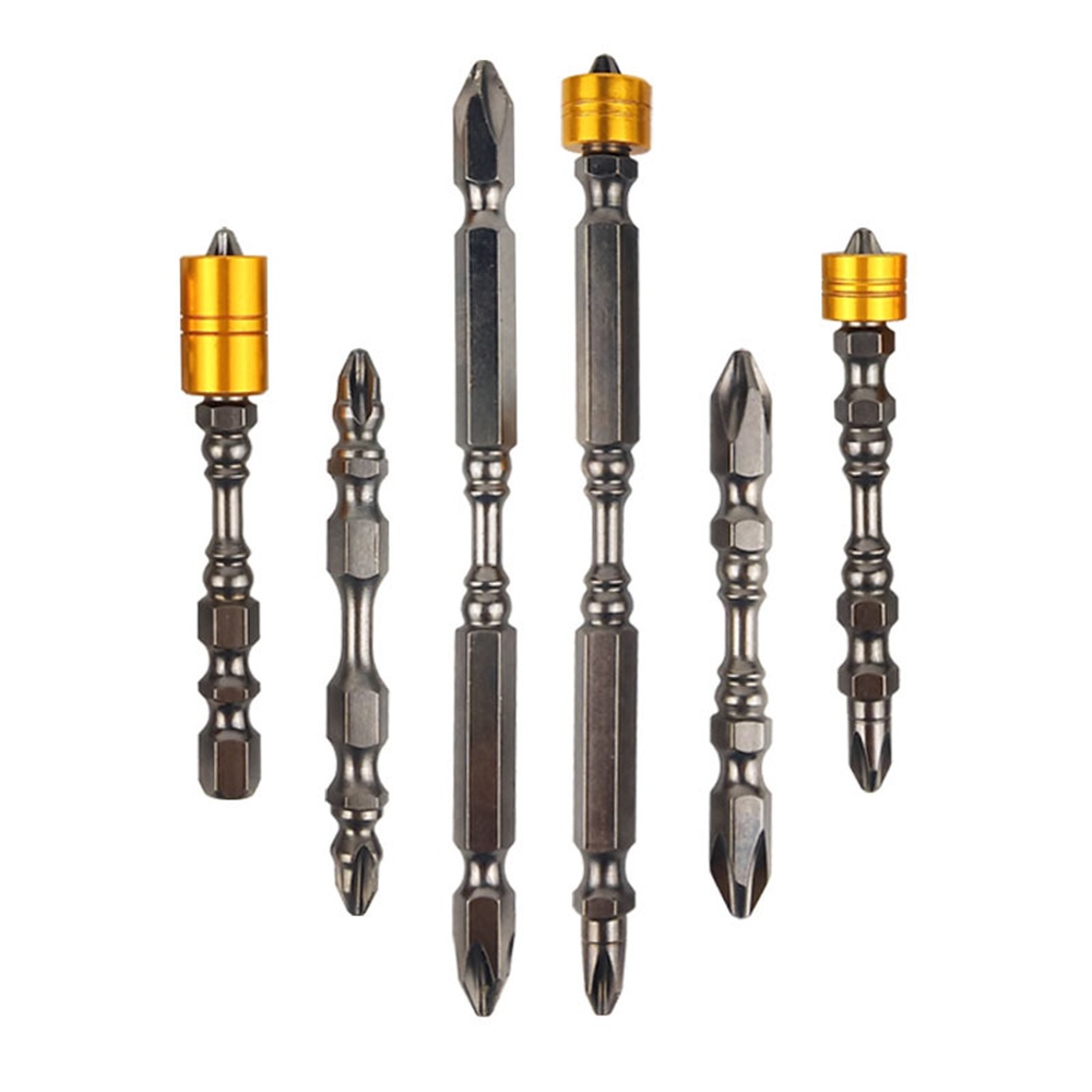 1Pc High-strength Magnetic Cross Head Screwdriver Bit Double-head ...
