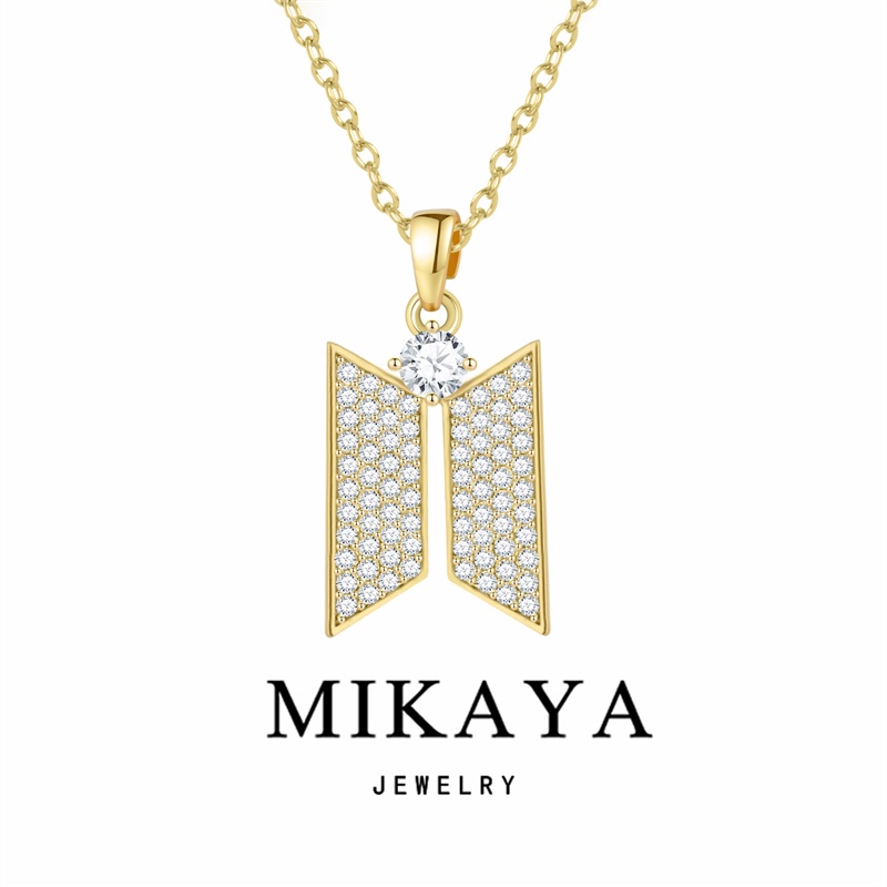 MIKAYA Hallyu Kpop 18k Gold BTS Inspired Army Pendant Necklace ...