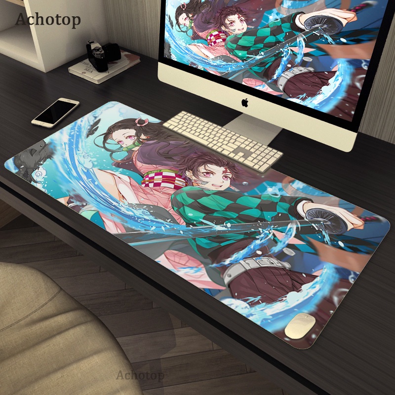 Anime Demon Slayer Kimetsu No Yaiba 70x30/90x40cm Large Keyboard Desk ...
