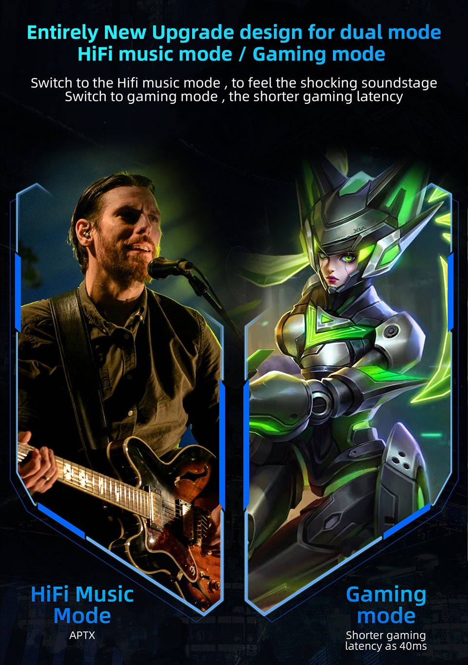 CCA BTX Bluetooth-Compatible 5.2 True Wireless Earphones Ear Hook ...