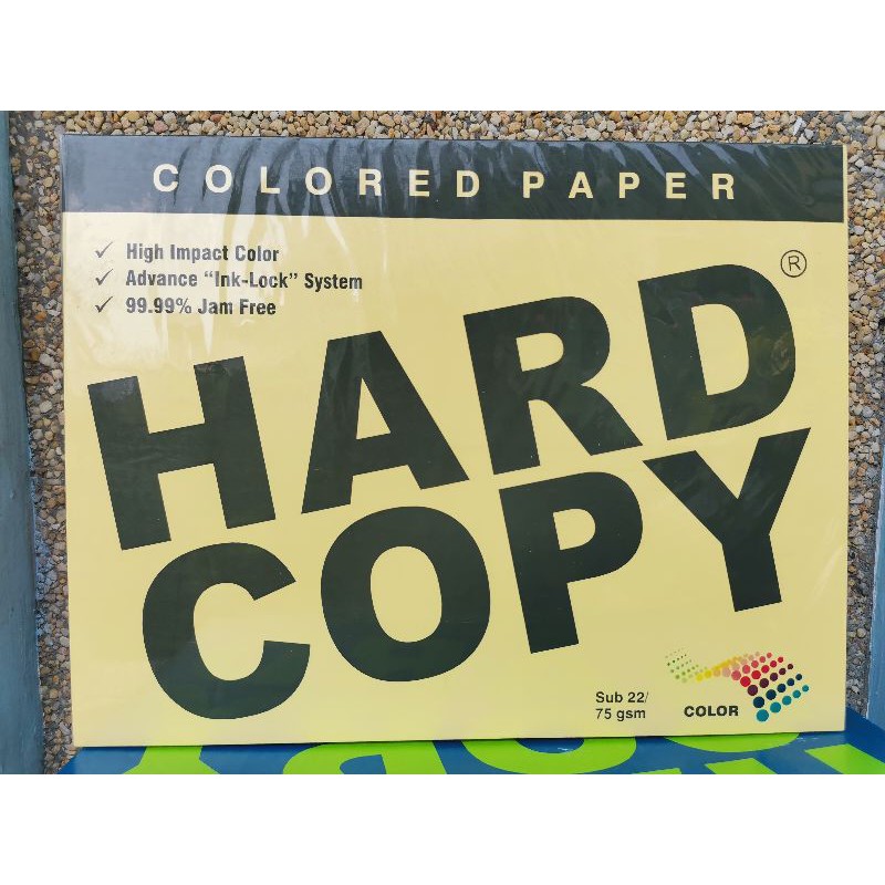 Hard Copy Colored Paper Sub 22 75gsm Short(500 sheets) | Shopee Philippines