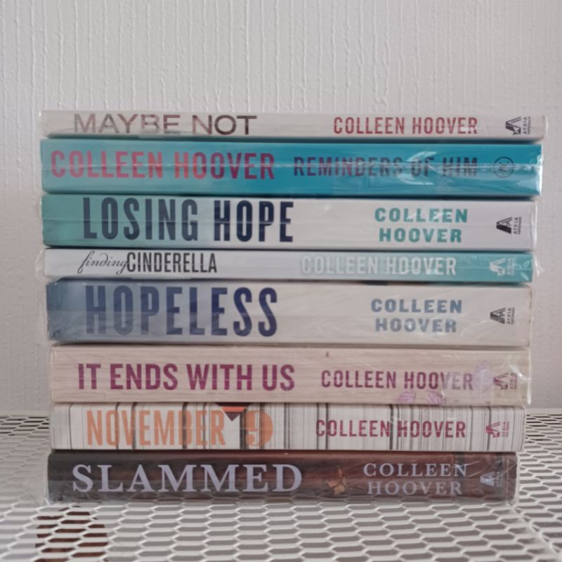 Colleen Hoover - reminders of him, hopeless, november 9, slammed books ...