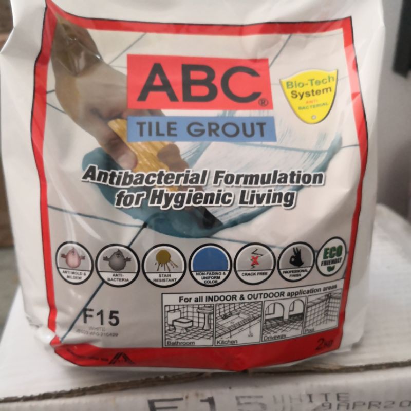 ABC Tile Grout Original 2kg, Tile Gap Filler (Many Colors Available). | Shopee Philippines