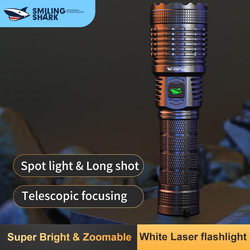 Smiling Shark SD-0128 LED Flashlight Super Bright 8000 Lumens Tactical ...