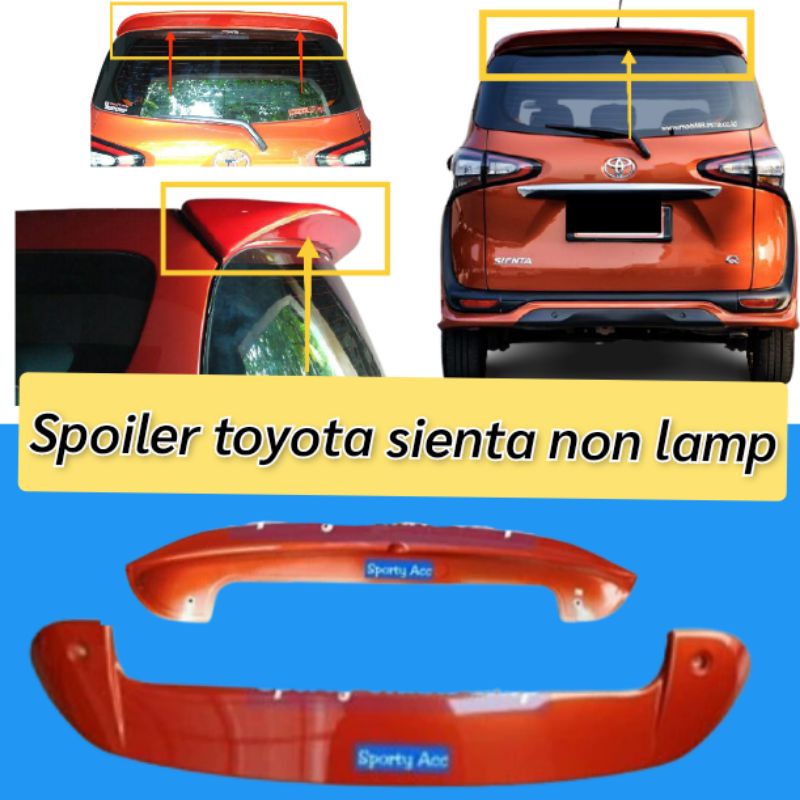 Bodykit Sienta Toyota Sienta Spoiler Toyota Sienta non lamp -- duraflex ...