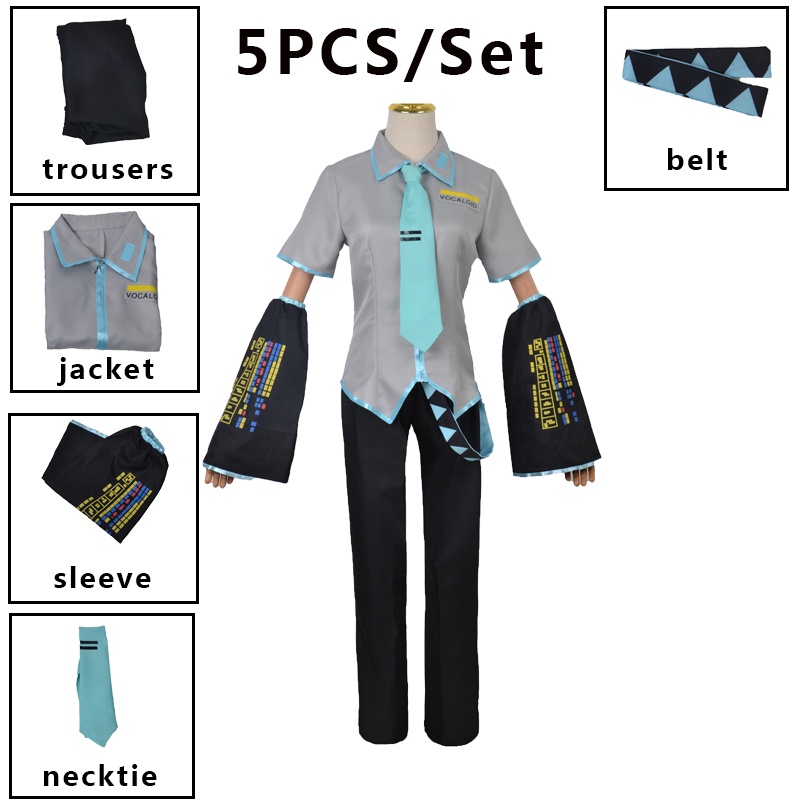 Hatsune Miku Cosplay Costumes Male Hatsune Cos Clothes Hatsune Miku Halloween Party Outfit