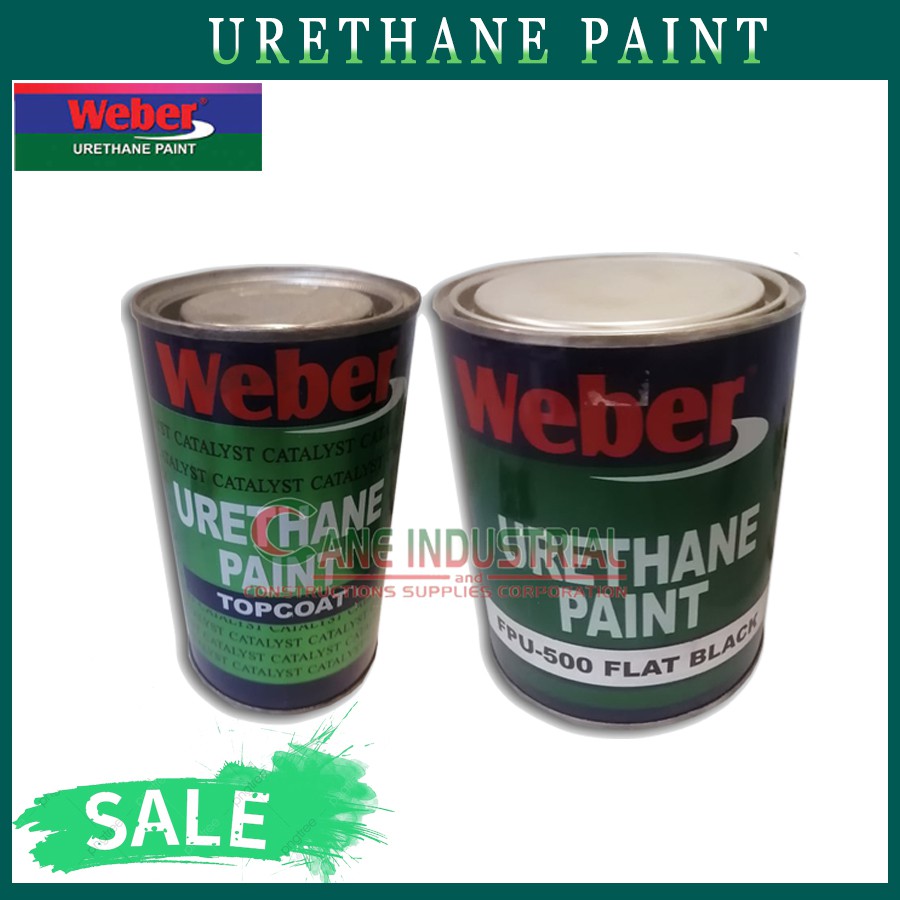 Weber Urethane Topcoat Flat Black w/ catalyst Topcoat | Shopee Philippines
