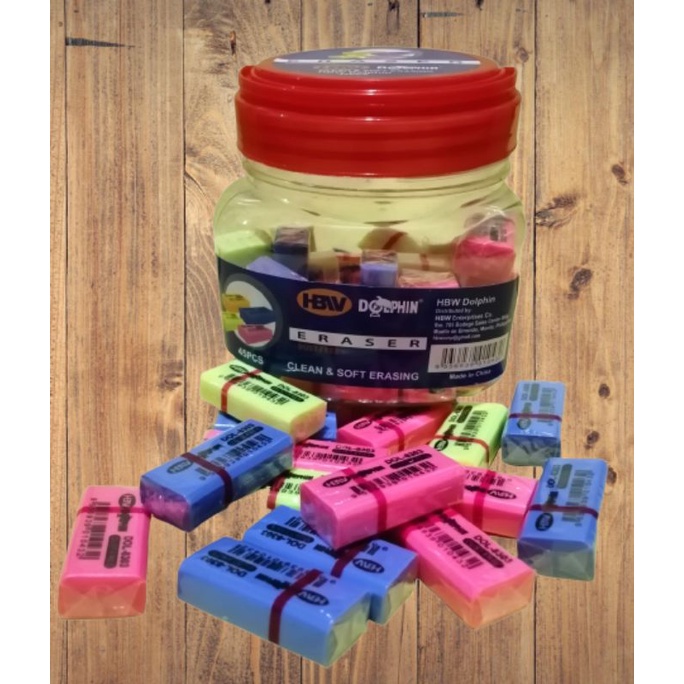 HBW "DOLPHIN" ERASER (5Pcs 35pesos) | Shopee Philippines
