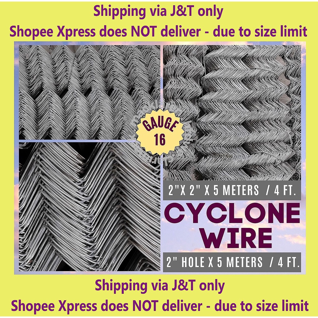 Cyclone Wire ️ Pang Bakod ️ 2" x 2" hole ️ 5 meters ️ Gauge 16 ...