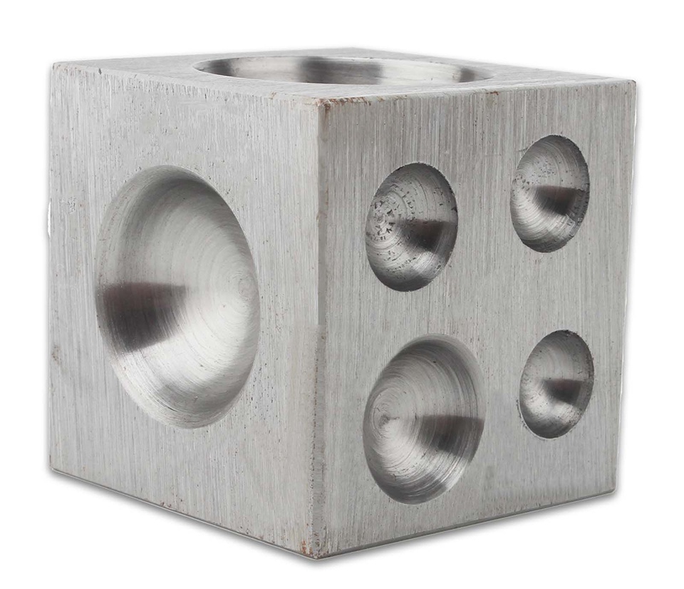 Steel Square Dapping Doming Die Block with 18 Full Round Cavities for ...