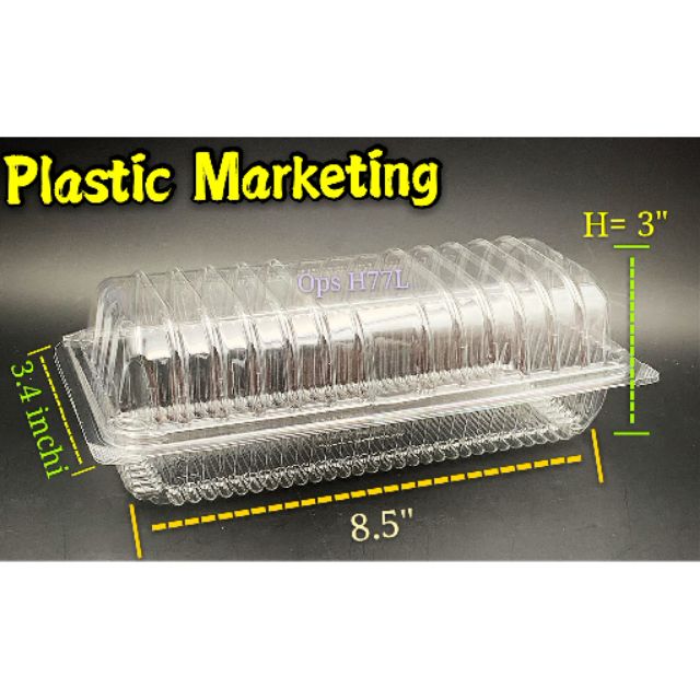 OPS H77L 50pcs/ Go77L Plastic Tray with Lock (50pcs+-) Bakery ...