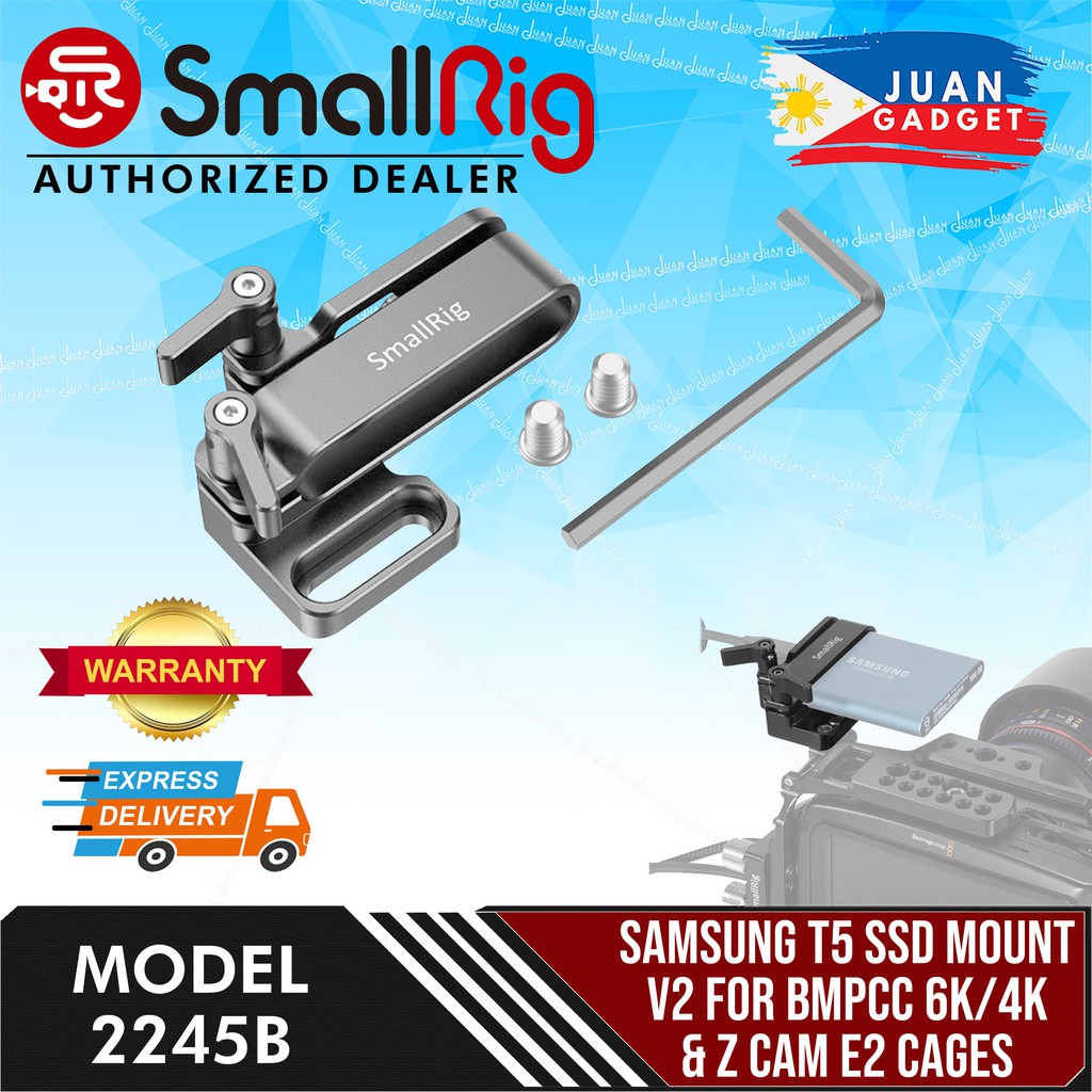 Smallrig Samsung T5 SSD Mount for BMPCC 4K/6K and Z CAM 2245B | JG ...