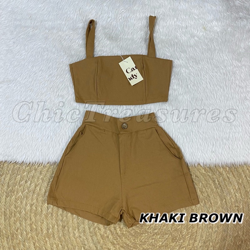 Candy Woven Coords (top & shorts) | Shopee Philippines