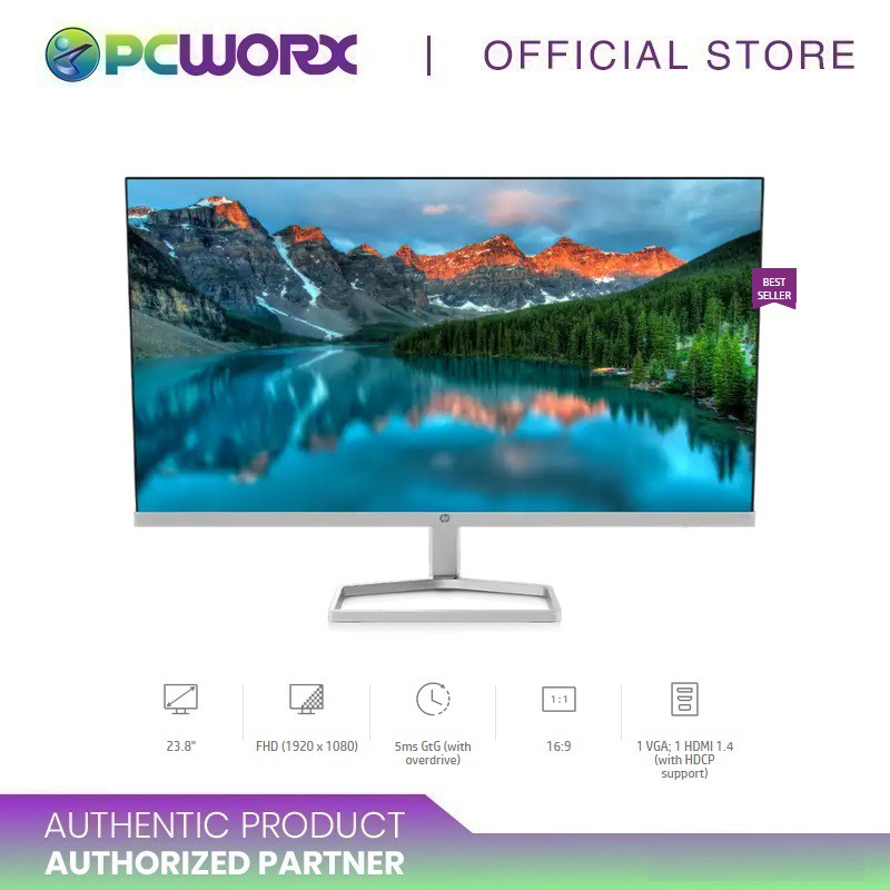 HP M24f 2E2Y4AA 23.8" Full HD 75Hz AMD FreeSync IPS LED Monitor ...