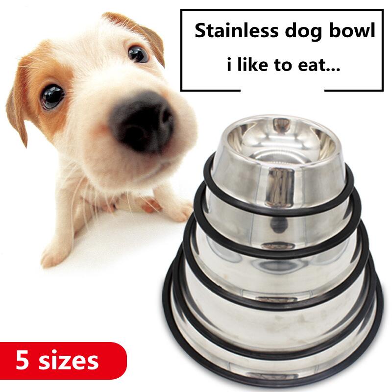 Stainless dog bowl dog plate dog basin, stainless dog food bowl ...