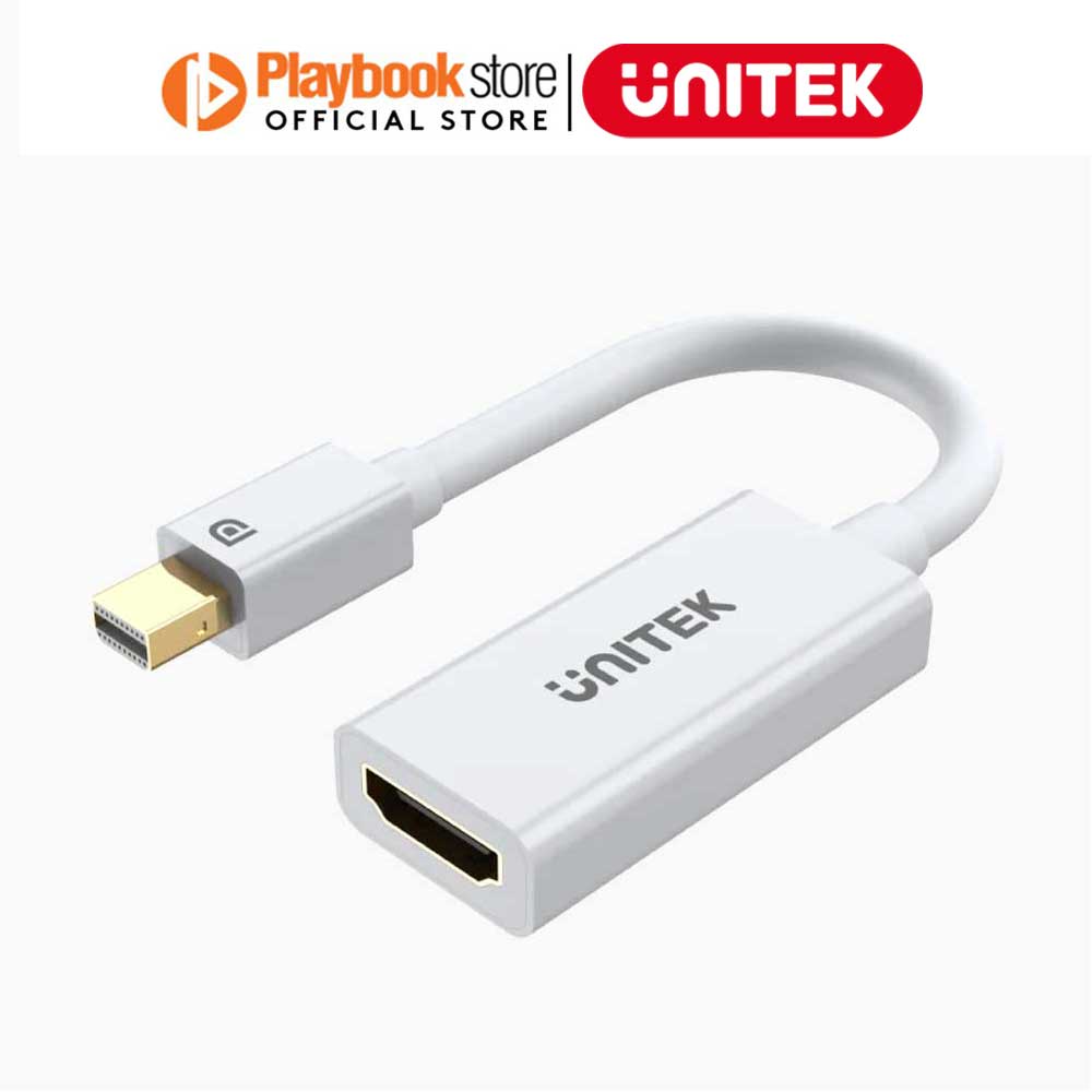 UNITEK 20Cm 4K Uhd 30Hz Mini DisplayPort Male To HDMI Female 1.4 ...